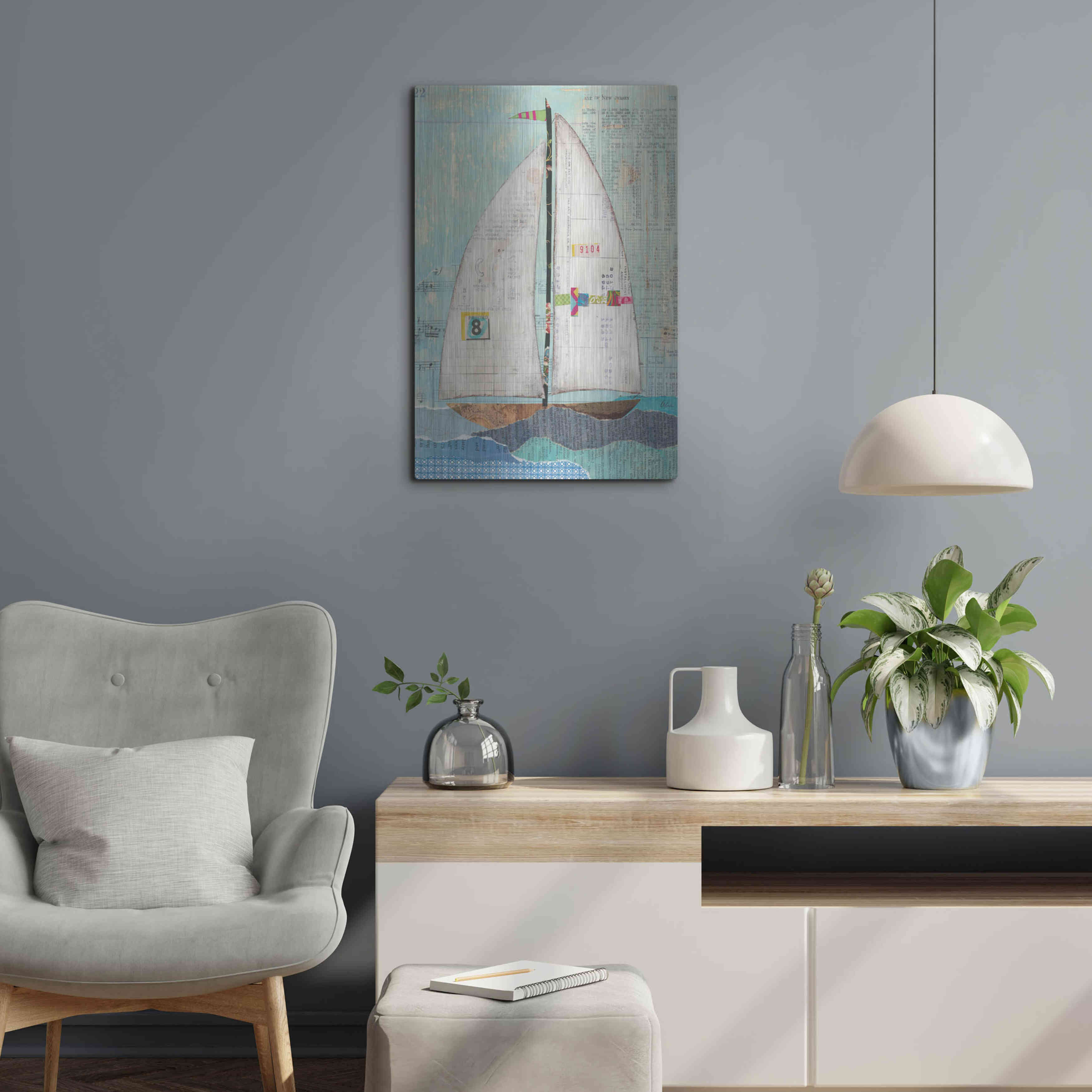 Luxe Metal Art 'At The Regatta I' By Courtney Prah " At The Regatta I " by Courtney Prahl | Wayfair